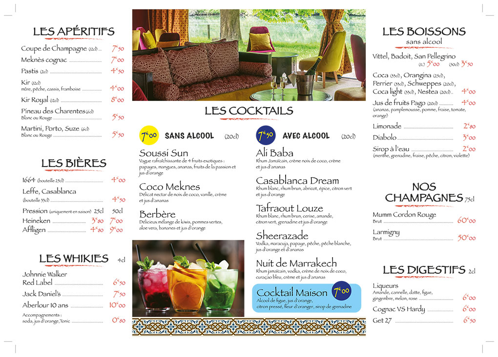 La carte | La Table du Maroc